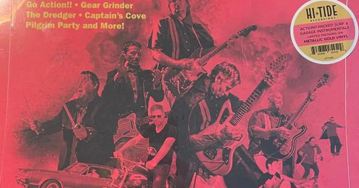 Satan's Pilgrims GO ACTION!! (METALLIC GOLD SWIRL VINYL) Vinyl Record