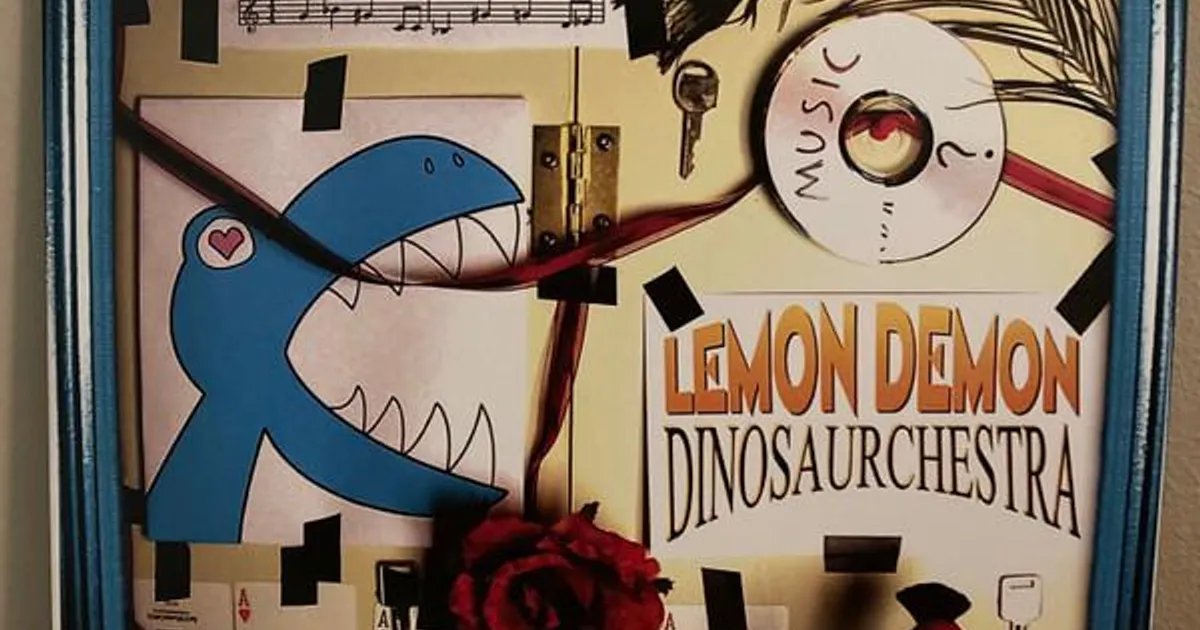 Lemon Demon DINOSAURCHESTRA (DELUXE GREEN & BLUE VINYL/2LP) Vinyl Record