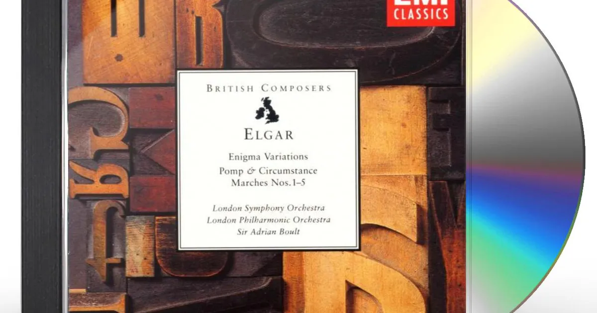 Sir Adrian Boult ELGAR ENIGMA VARIATIONS CD