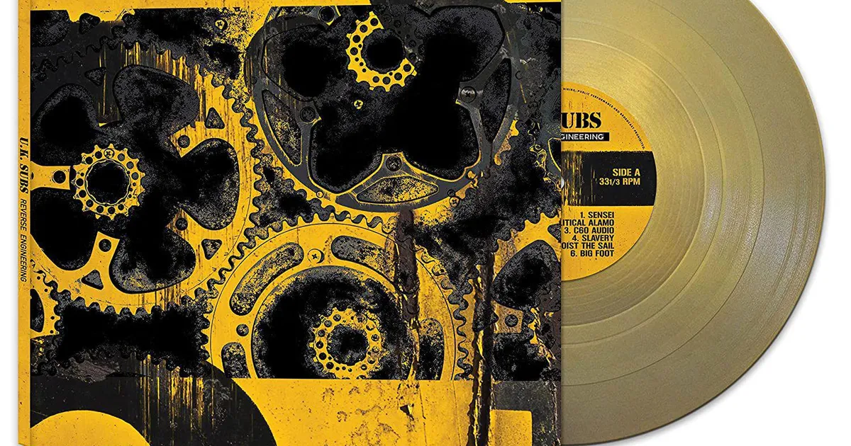 U.K. Subs Reverse Engineering (Gold Vinyl Record)