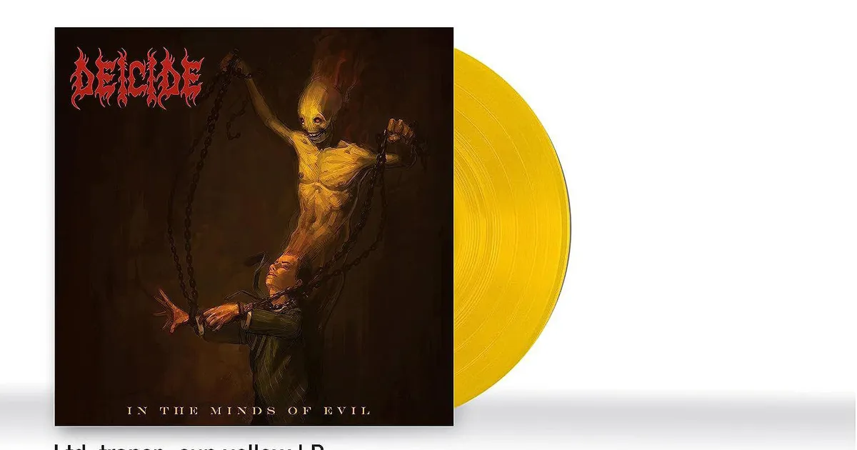 Deicide In The Minds Of Evil (Re-issue 2023) (Transparent Sun Yellow) Vinyl Record
