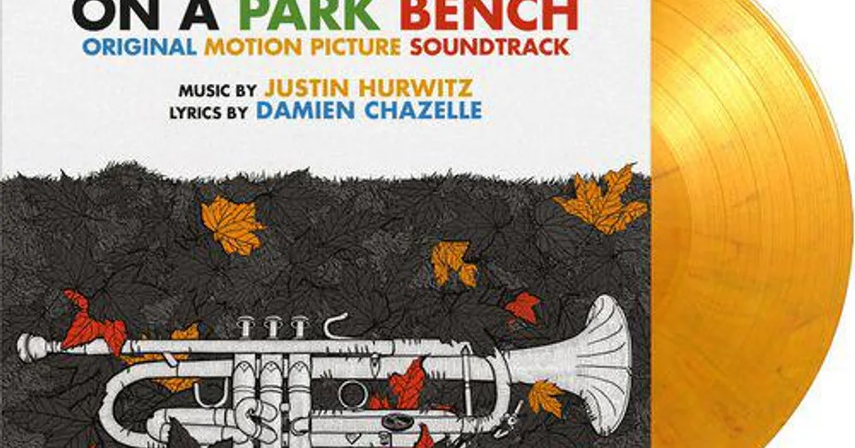 Justin Hurwitz Guy & Madeline On A Park Bench Original Soundtrack (Orange & Black Marbled Vinyl ...