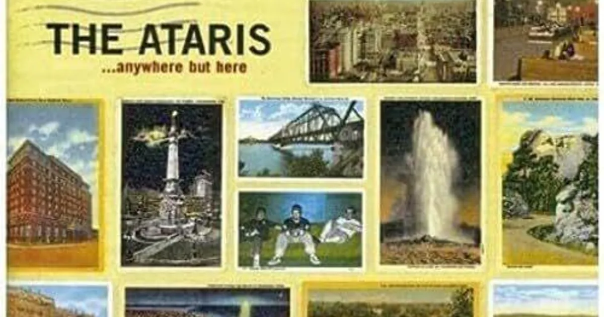 The Ataris Anywhere But Here (Yellow/Black Splatter) Vinyl Record