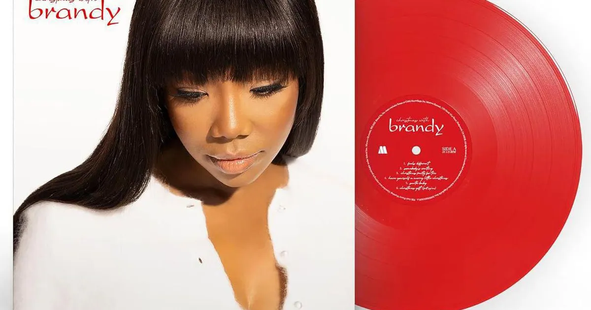 Christmas With Brandy (Red) Vinyl Record