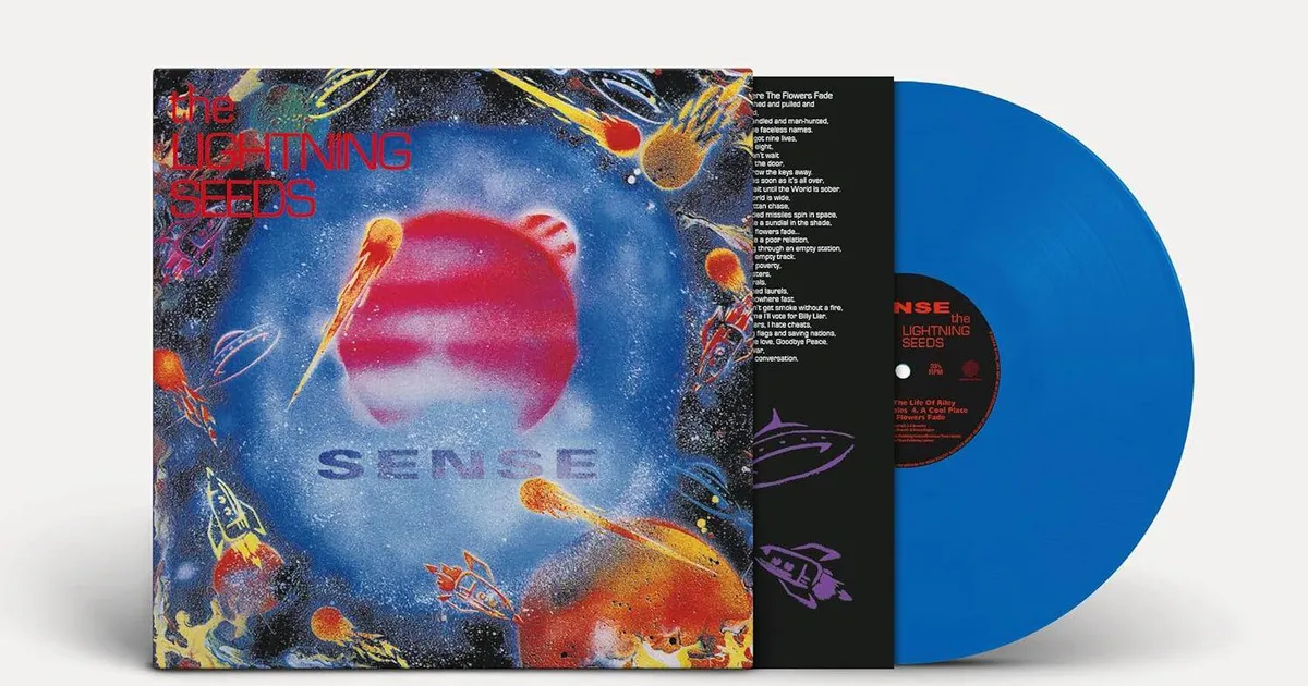 The Lightning Seeds Sense (Blue) Vinyl Record