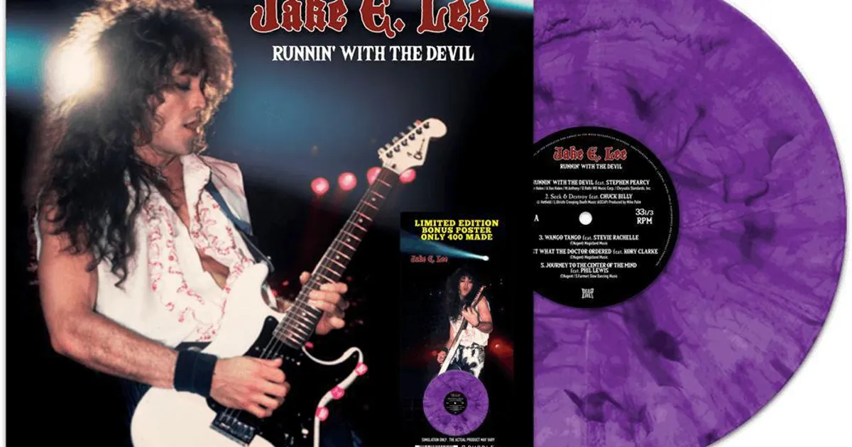 Jake E. Lee Runnin' With The Devil (Purple) Vinyl Record