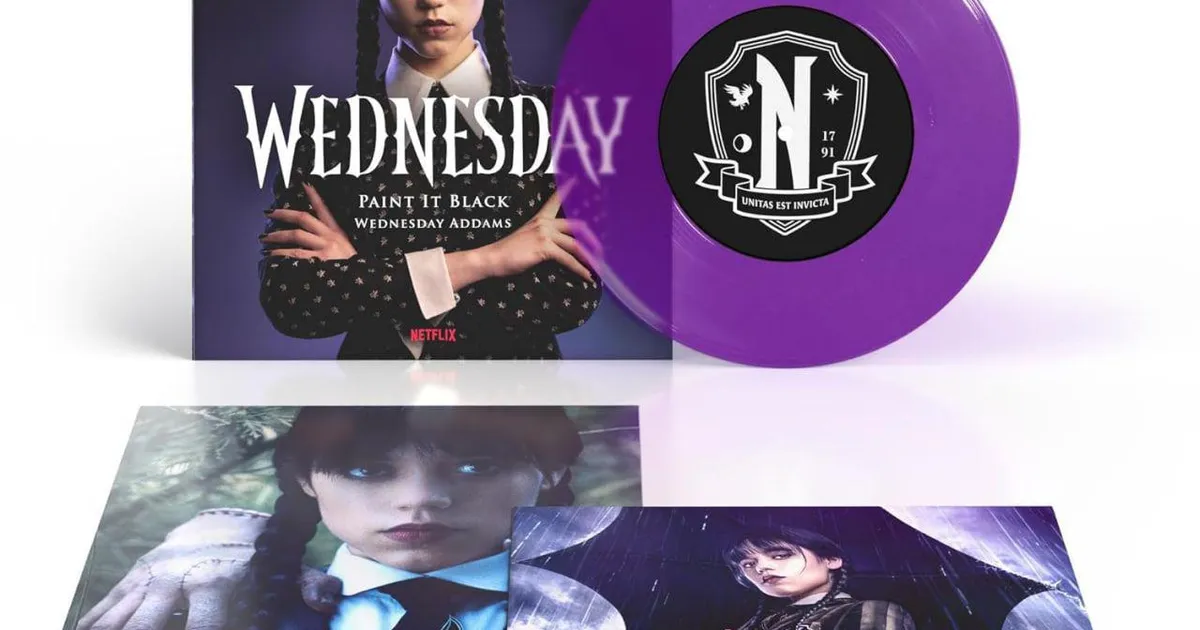 Wednesday Addams WEDNESDAY - PAINT IT BLACK / MAIN TITLES Vinyl Record