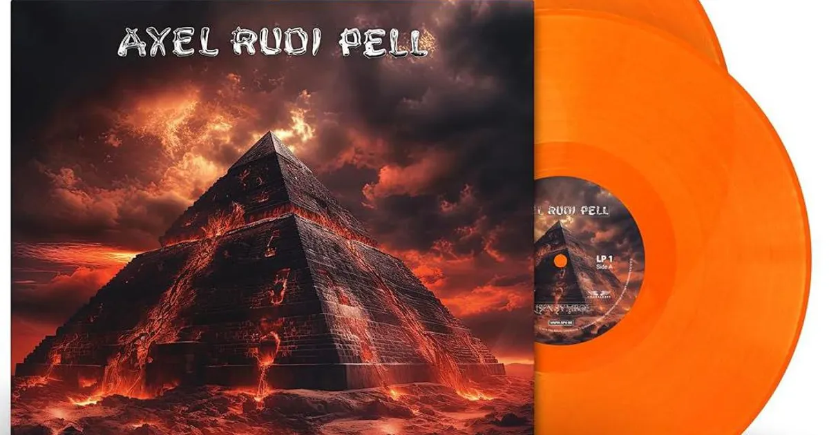 Axel Rudi Pell Risen Symbol - Gatefold Sleeve, Neon Orange Vinyl Record