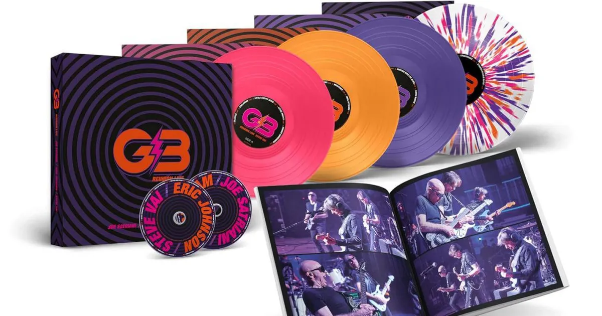 Joe Satriani G3: 25th Anniversary Reunion Tour (Boxset/4LP+2CD) Vinyl Record