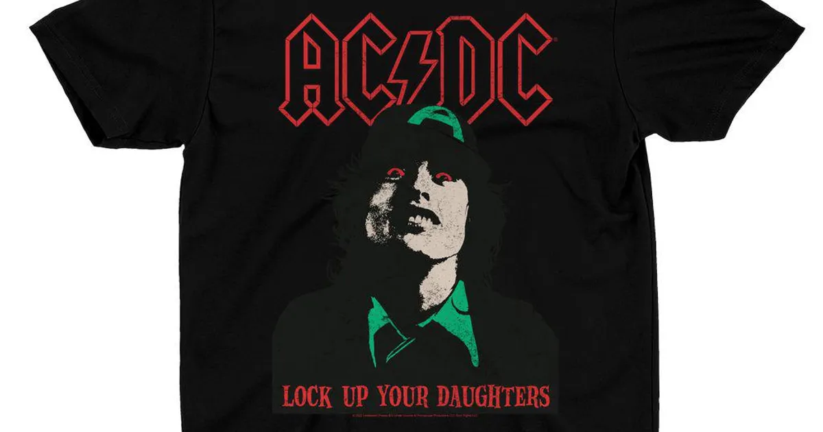 AC/DC T-Shirt | Lock Up Your Daughters Seeing Red Distressed Shirt
