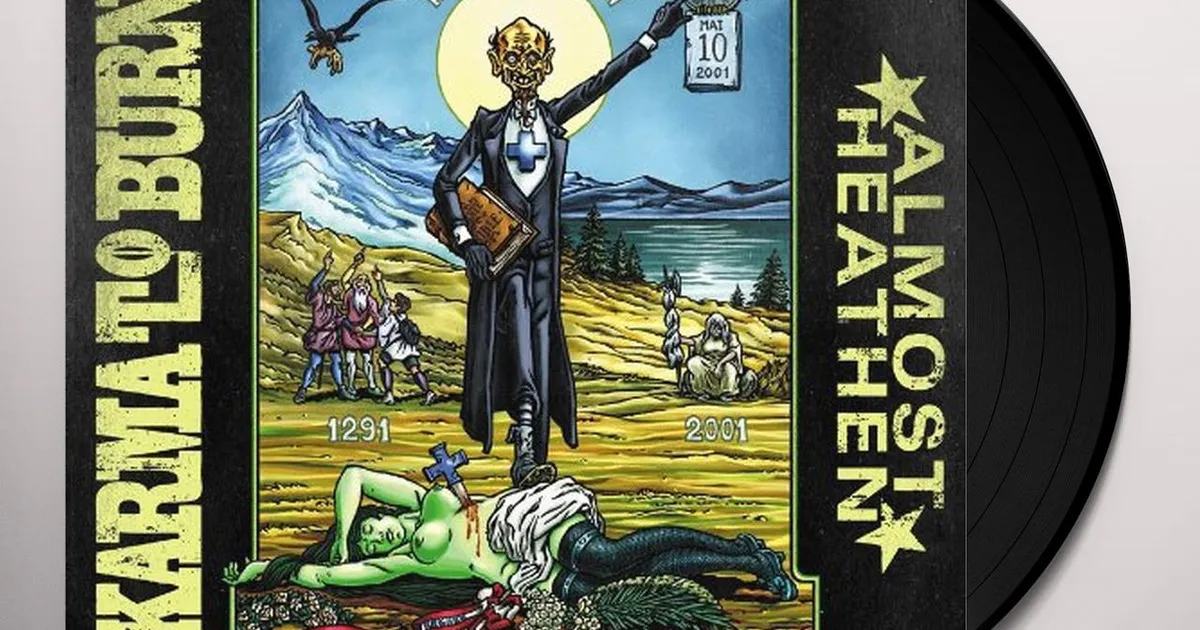 Karma To Burn ALMOST HEATHEN Vinyl Record - Bonus Vinyl