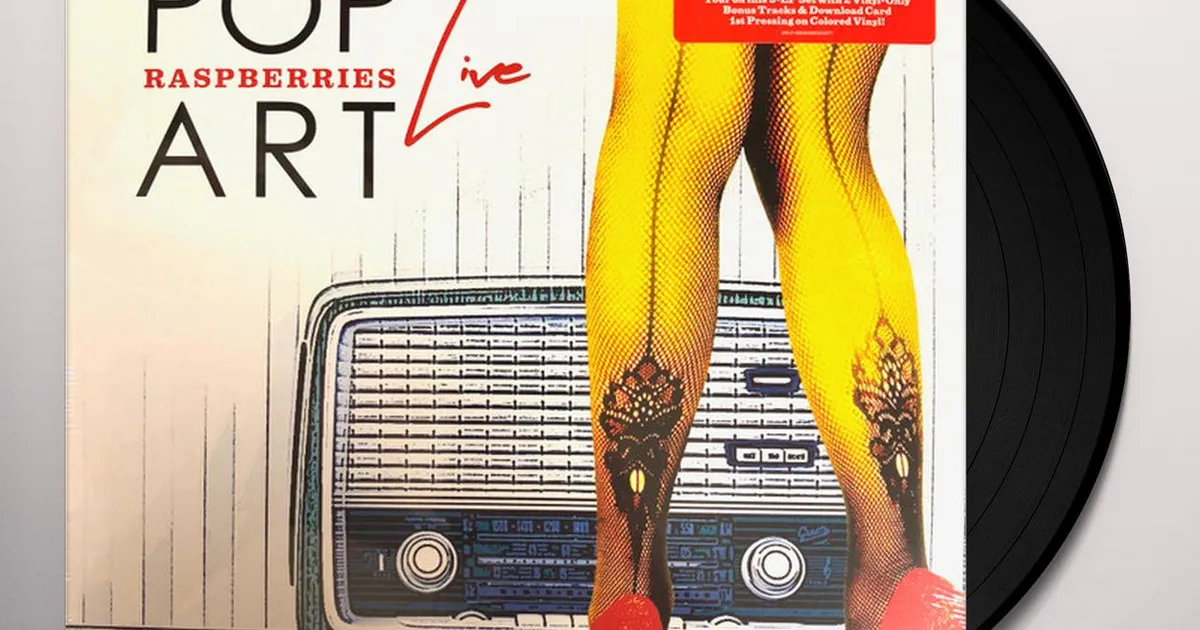 Raspberries Pop Art Live Vinyl Record