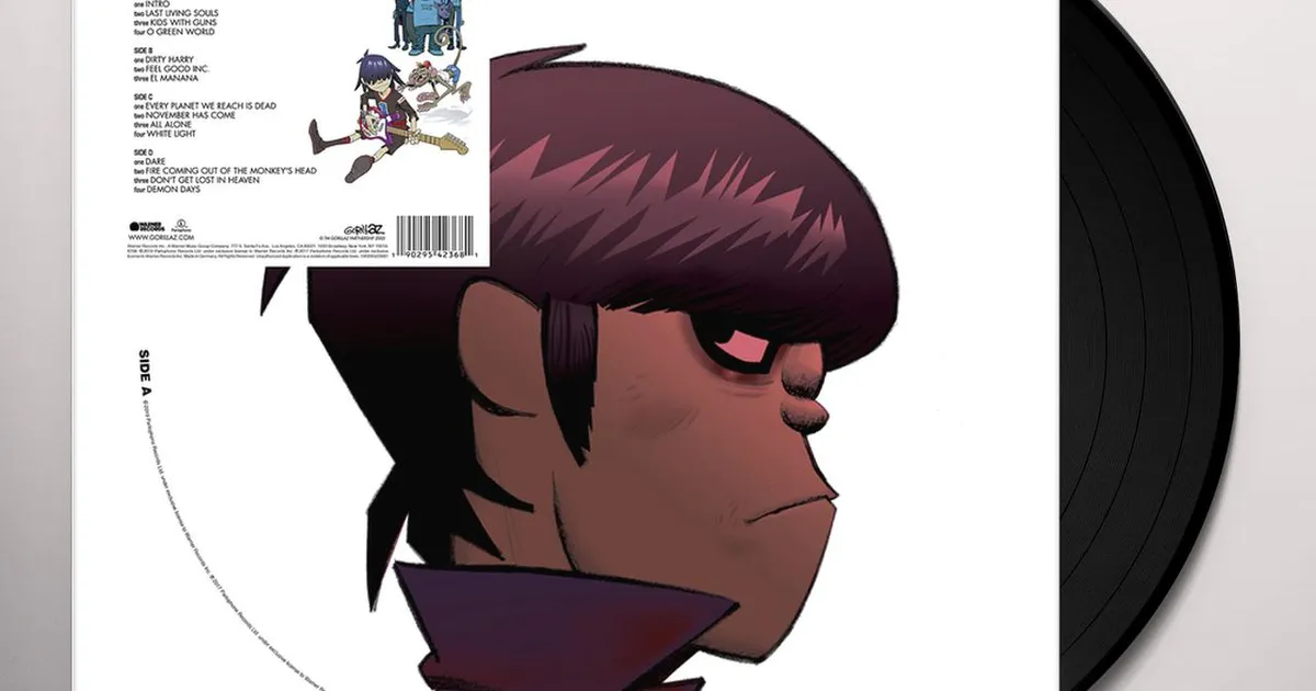 Gorillaz Demon Days Vinyl Record