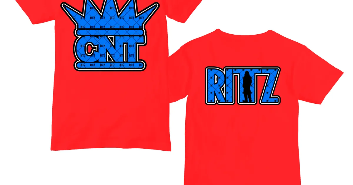 Rittz CNT Pattern Logo Red Shirt