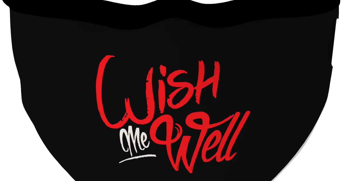 YFN Lucci Wish Me Well Face Mask - Black
