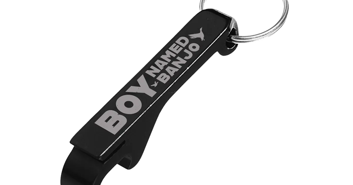 Boy Named Banjo Bottle Opener Keychain