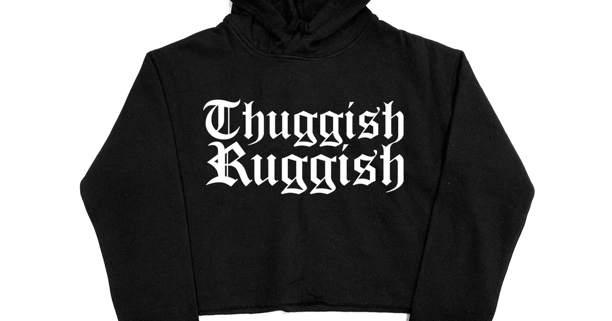 Bone Thugs-N-Harmony Thuggish Ruggish "Black" Crop Top Hoodie