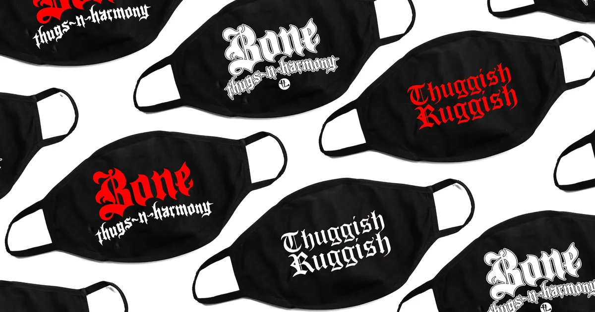 Bone Thugs-N-Harmony 5 Pack Facemasks Bone Thugs / Thuggish Ruggish ...