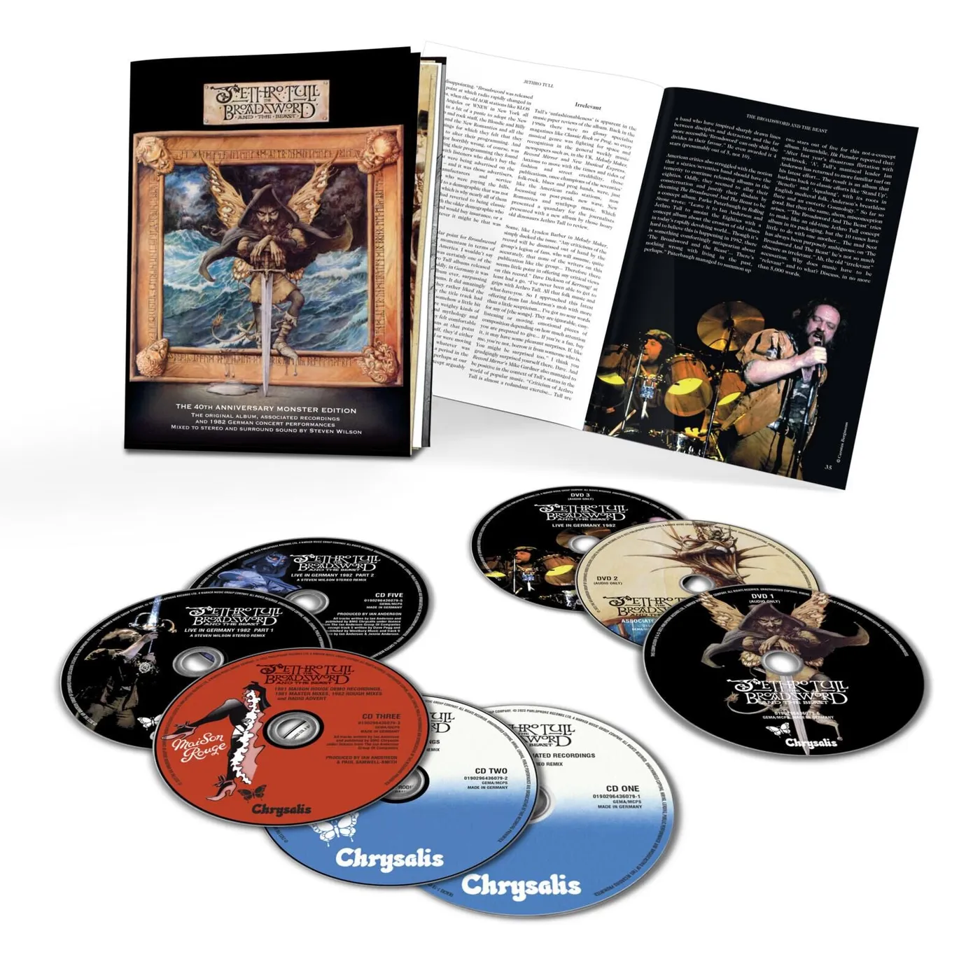 Jethro Tull The Broadsword And The Beast (40th Anniversary) (5CD/3DVD)