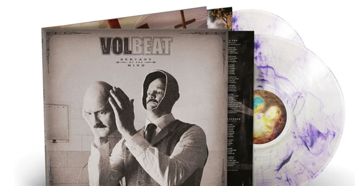 Volbeat Servant of the Mind Marble Purple LP (Vinyl)
