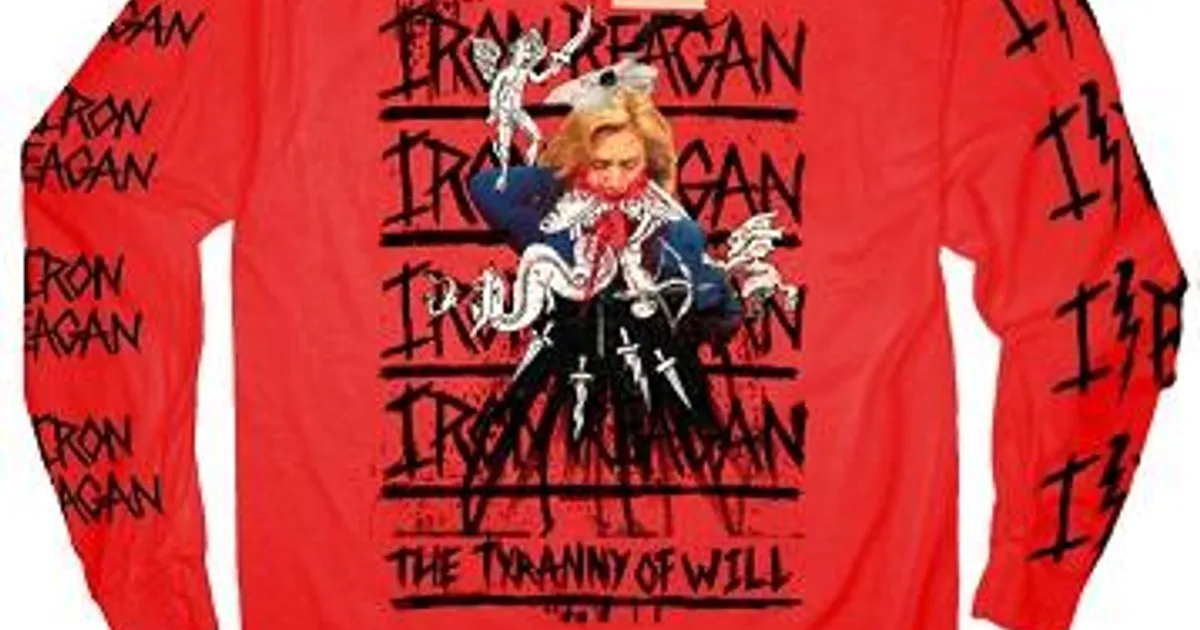 Iron Reagan Hillary Red Long Sleeve