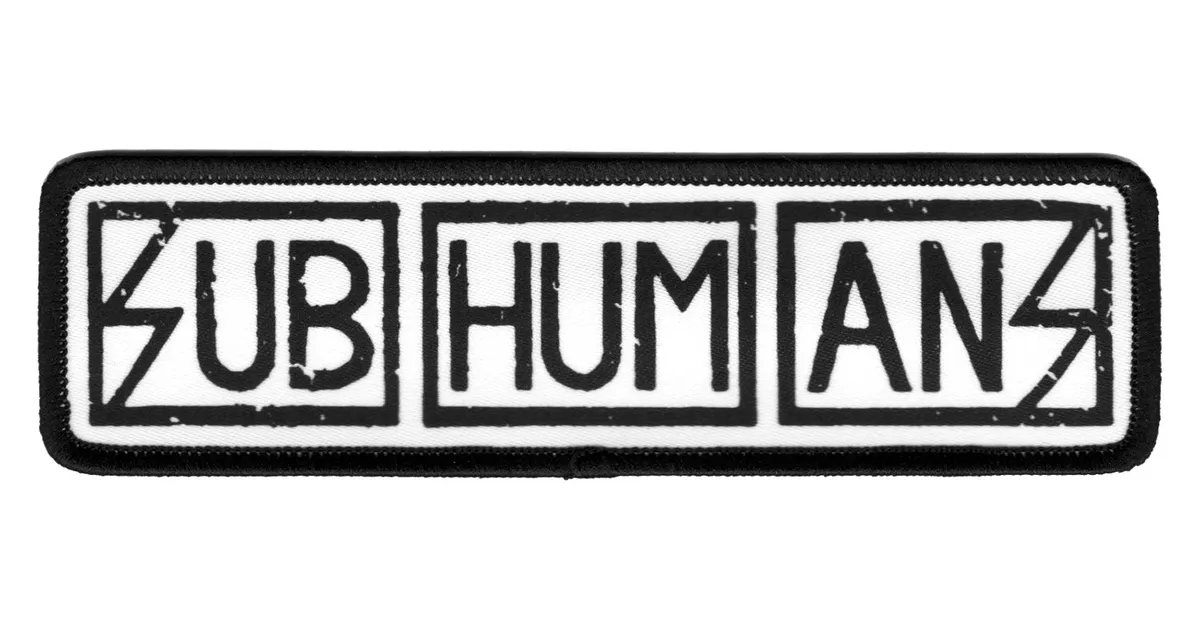 Subhumans - Text Logo - Patch - Printed Work Shirt Style