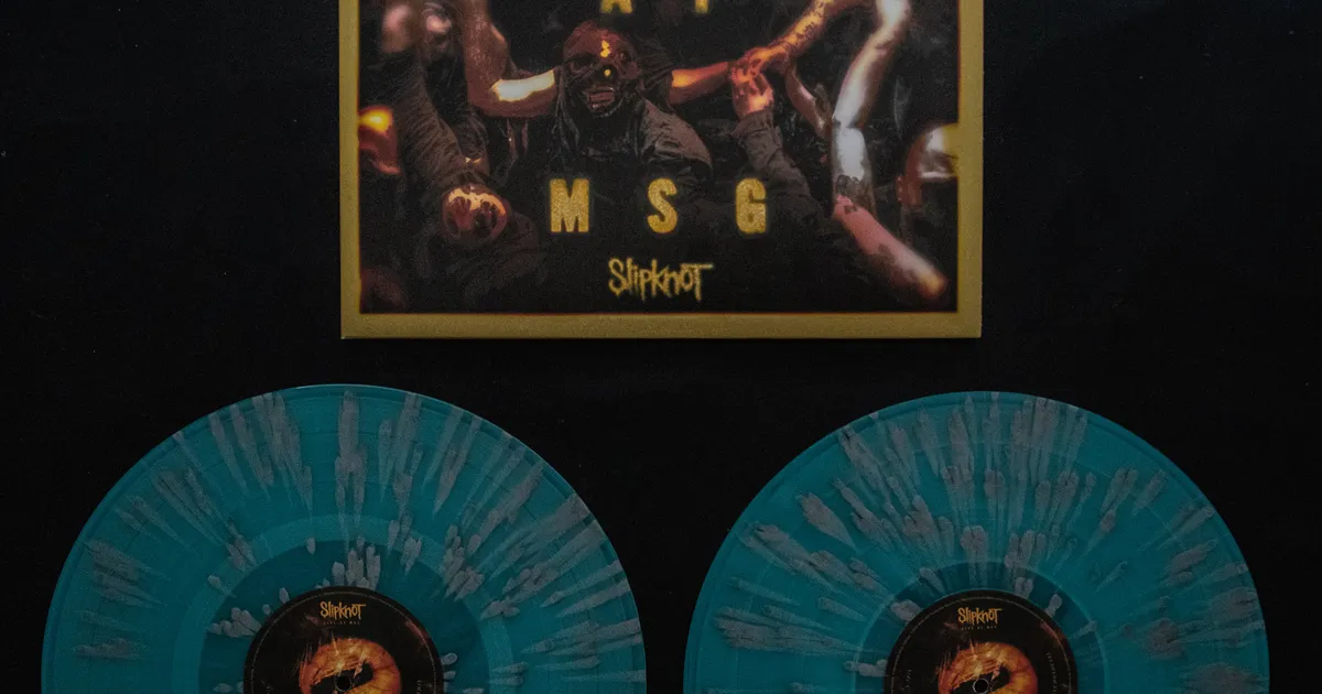 Slipknot "Live At MSG" Vinyl in Light Blue