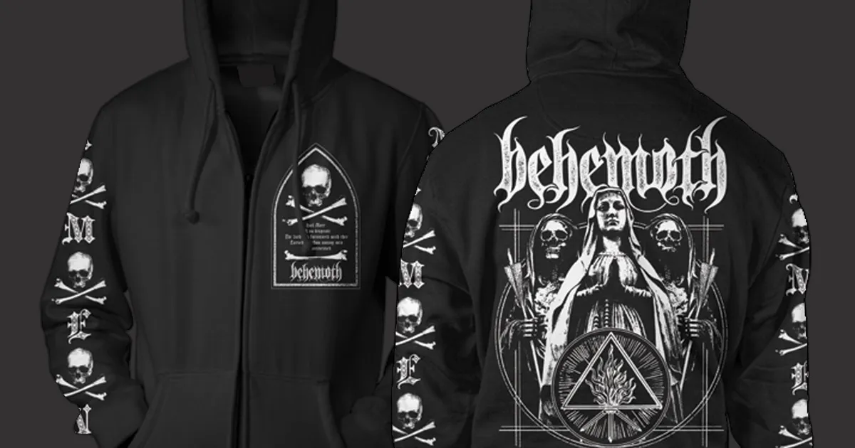 Behemoth Amen Zip Up Hoodie (Black)
