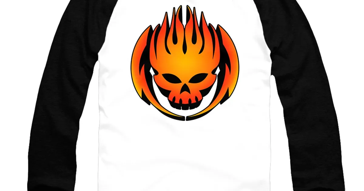 The Offspring 3D Logo Raglan (White/Black)