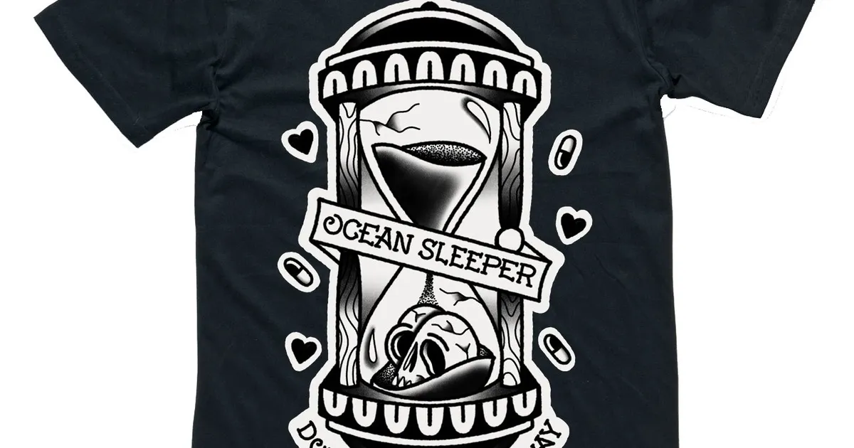 Ocean Sleeper 1 Year Don't Leave Me This Way T-Shirt (Black)