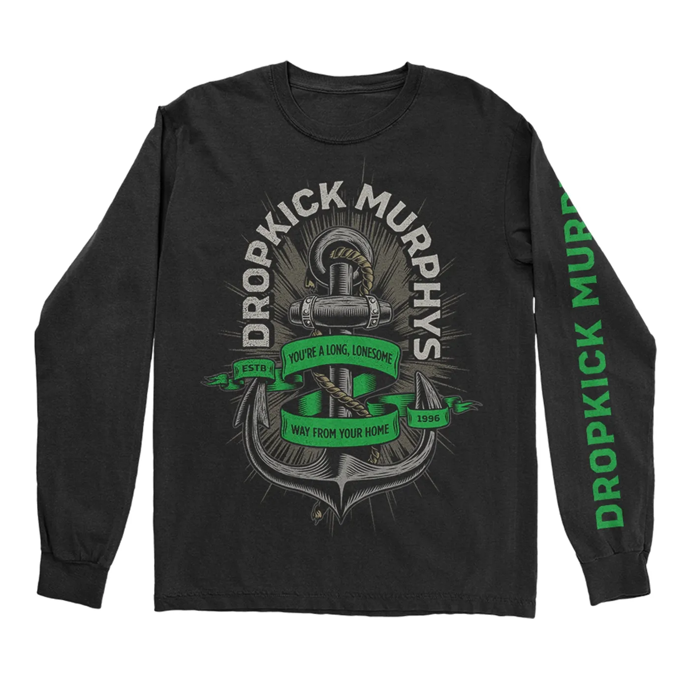 The Pogues Black Skull Roses T-Shirt - East Coast The Pogues Black Skull Roses T-Shirt - East Coast