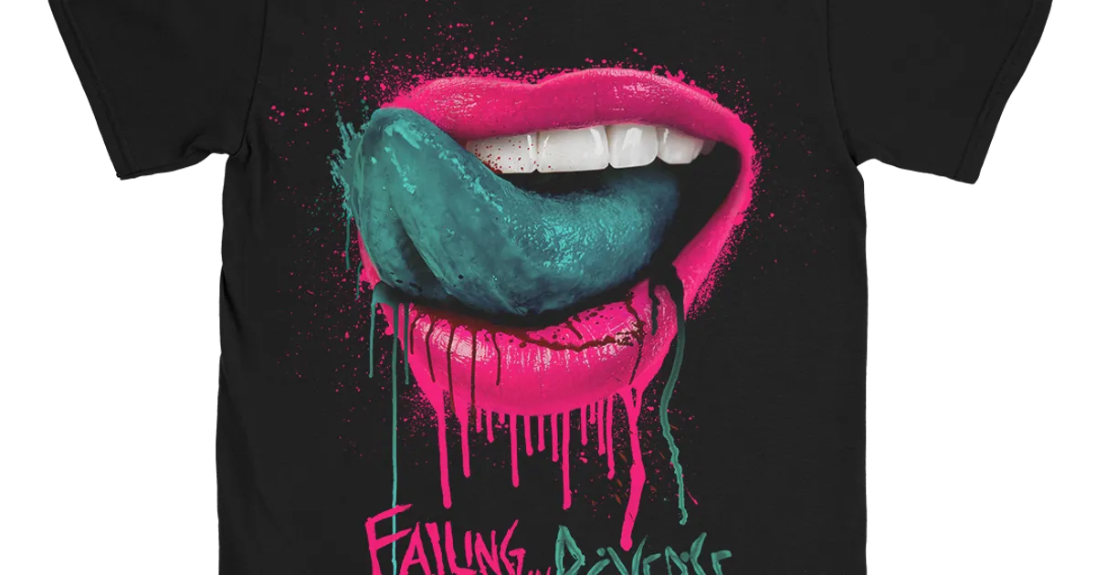 Falling In Reverse Lips Tee (Black)