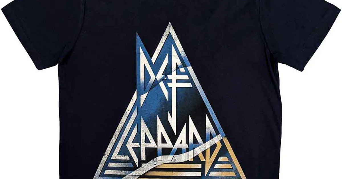 Def Leppard T Shirt - Triangle Logo