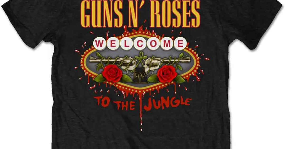Guns N' Roses T Shirt - Welcome To The Jungle LV