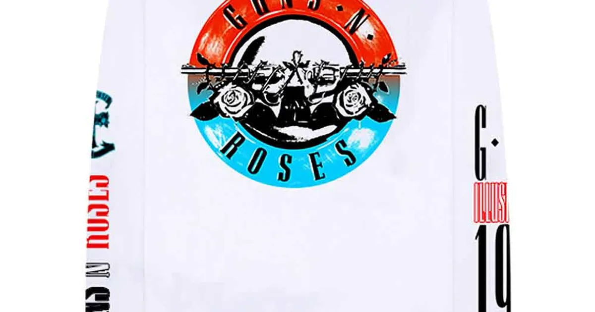 Guns N' Roses Long Sleeve T Shirt - Motorcross Logo