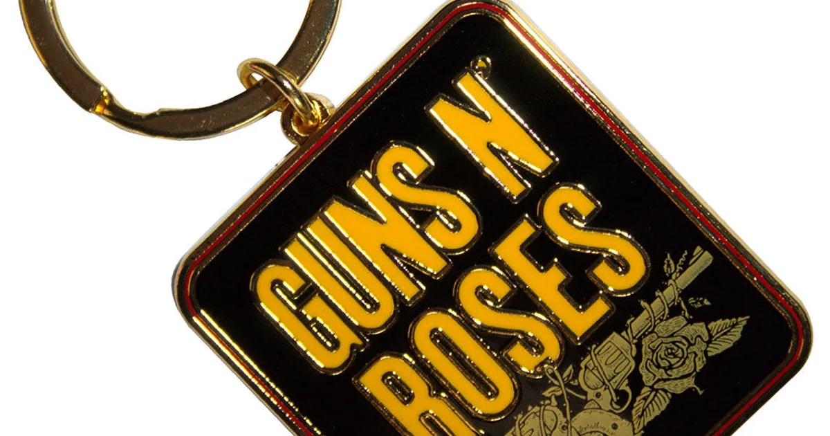 Guns N' Roses Standard Keychains - Stacked Black