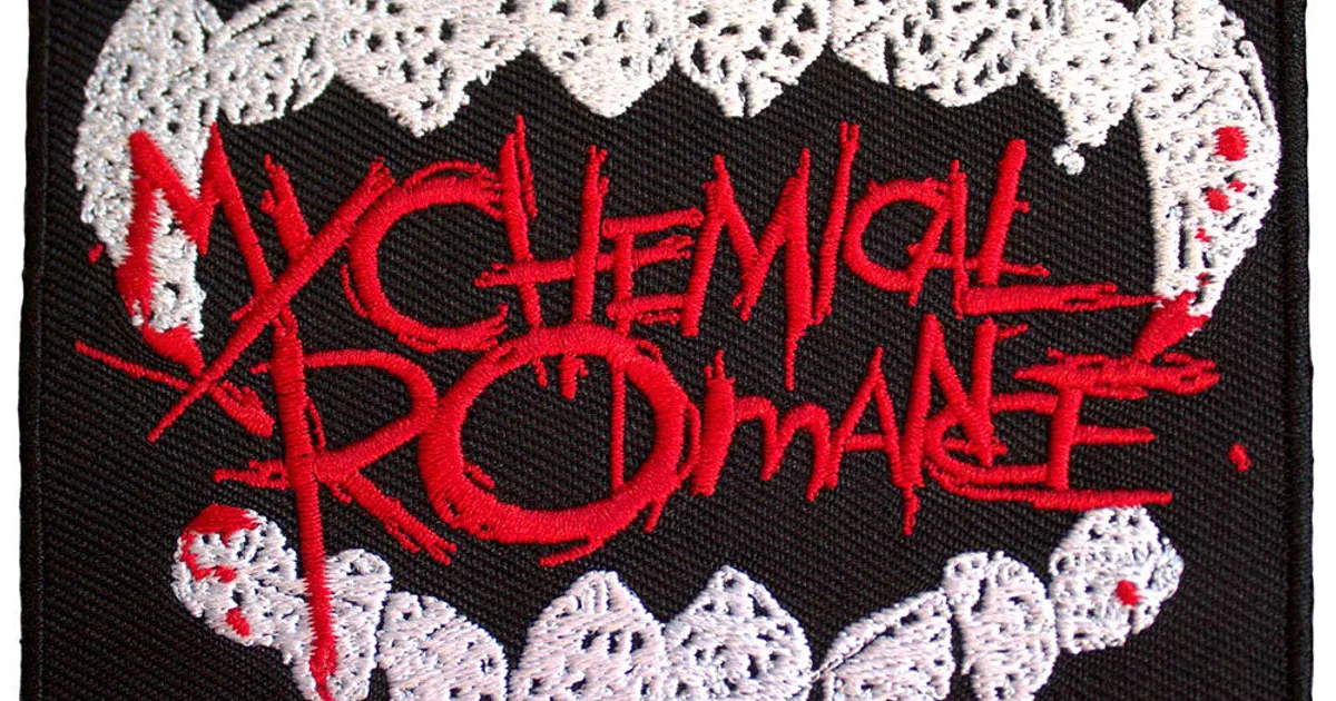 My Chemical Romance Patches - Iron On - The Black Parade Logo Fangs