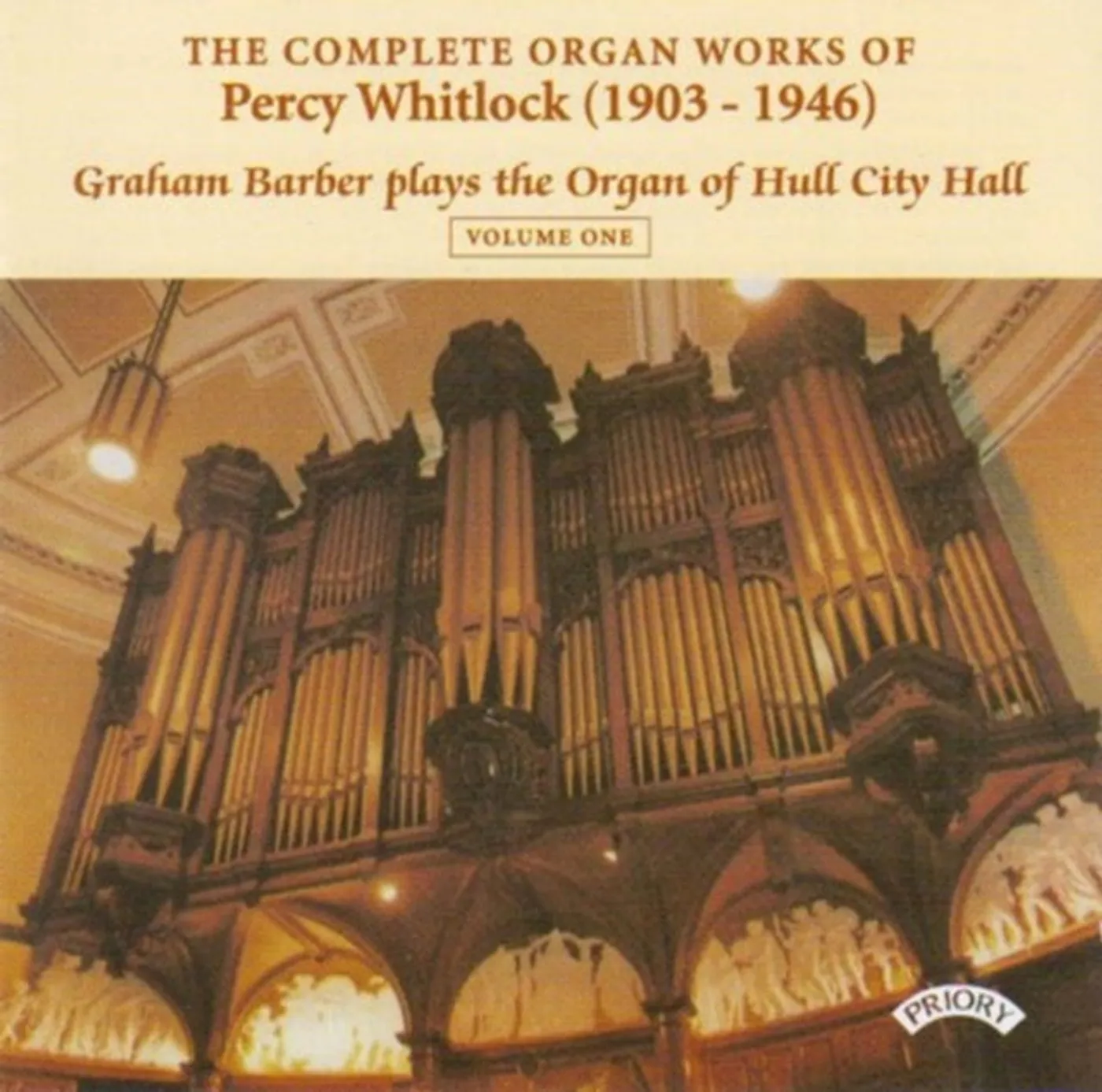 Graham Barber CD - Complete Organ Works Of Percy Whitlock - Vol. 1 ...