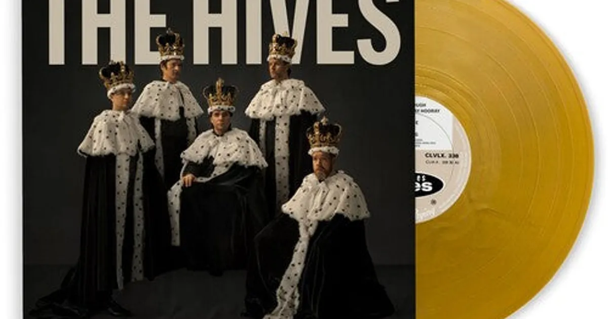 The Hives LP Vinyl - Hives Forever Forever The Hives - Gold (Coloured ...