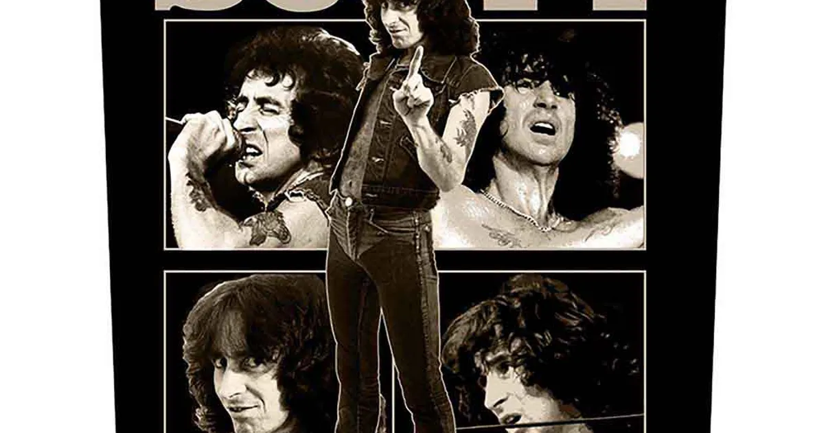 Bon Scott Patches - Woven Sew On - Collage