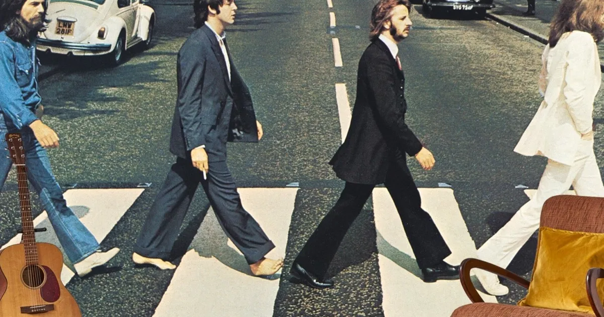 Rock Roll The Beatles Mural - 4m X 2.5m - Abbey Road