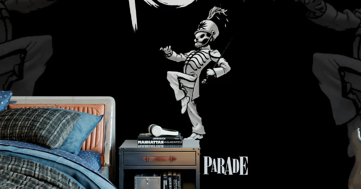 Rock Roll My Chemical Romance Mural - Black Parade