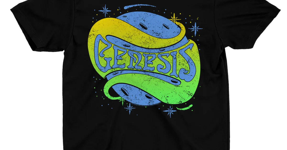 Genesis T-Shirt | Retro Planetary Logo Distressed (Merchbar Exclusive ...