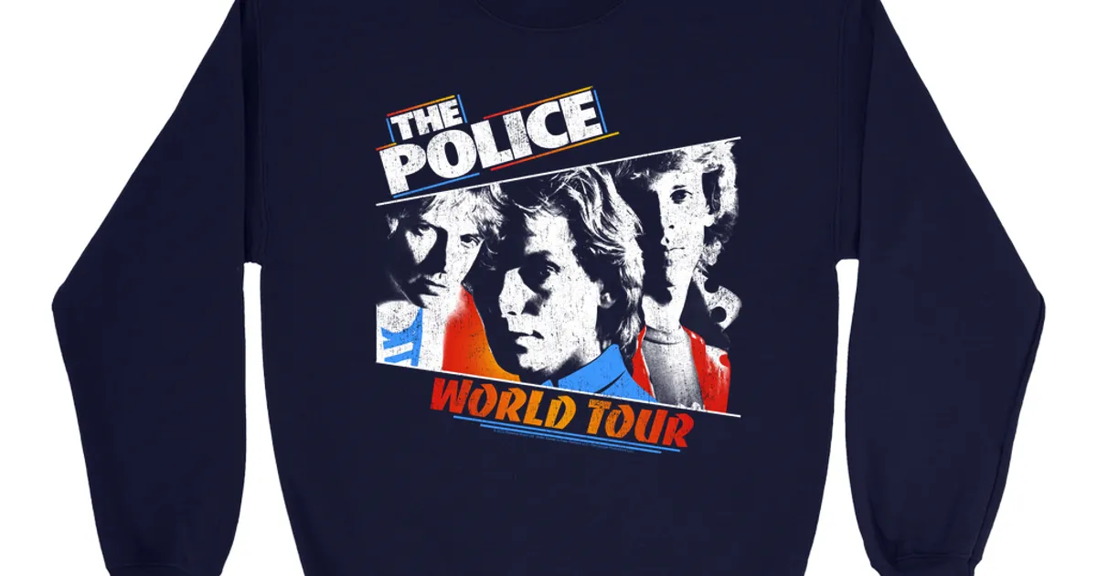 The Police Sweatshirt | Live In Concert World Tour (Merchbar Exclusive ...