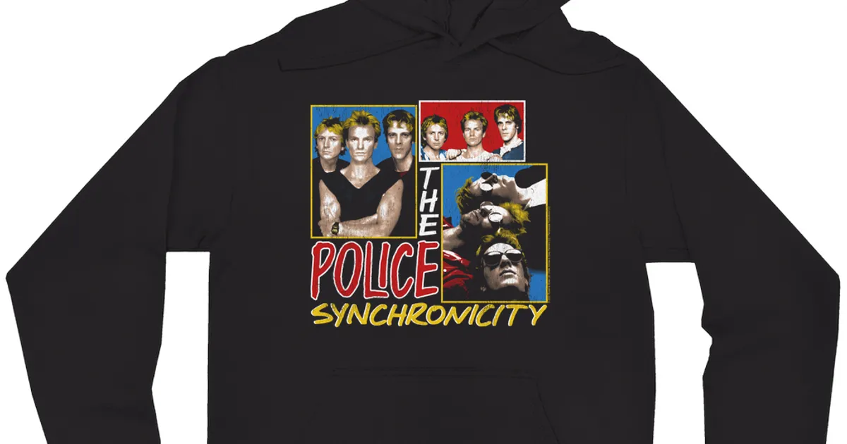 The Police Hoodie | Synchronicity Collage Distressed (Merchbar ...