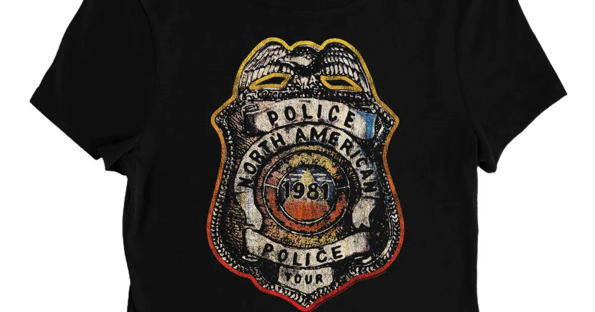 The Police Women's T-Shirt | North American Tour Police Badge (Merchbar ...