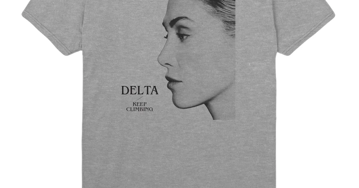 Delta Goodrem Keep Climbing Tee - Grey