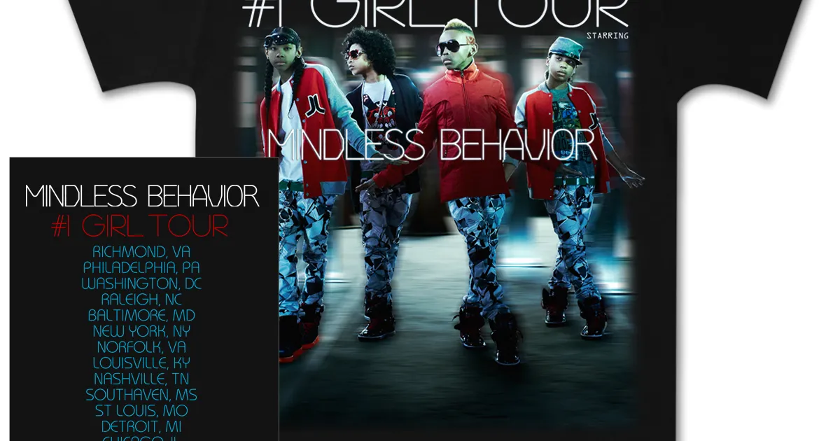 Mindless Behavior 2012 Tour T-Shirt