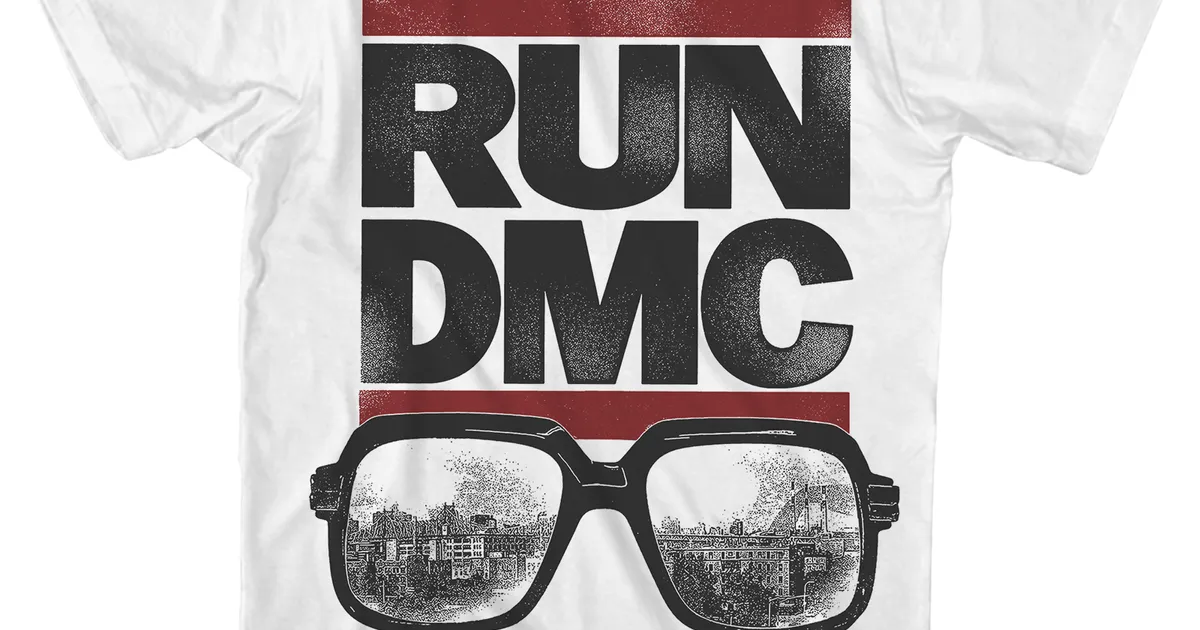 Run DMC T-Shirt | Classic Logo & Glasses Run DMC Shirt