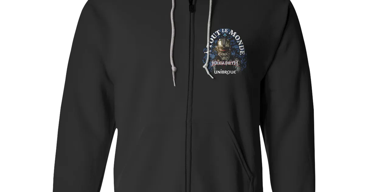 Megadeth Zip-Up Hoodie | A Tout Le Monde Megadeth Hoodie